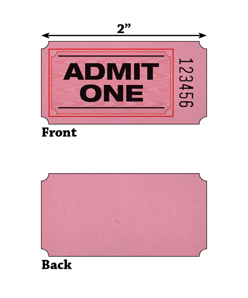 Roll/Redemption/Raffle Tickets - Globe Ticket